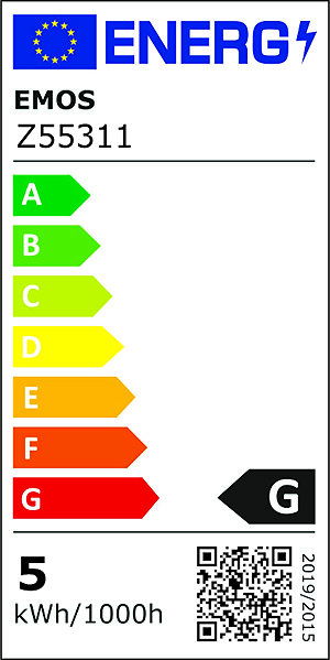 EMOS DECO SMOKED A60, E27, 4,5 W (19 W), 180 lm, flame - LED žárovka ...