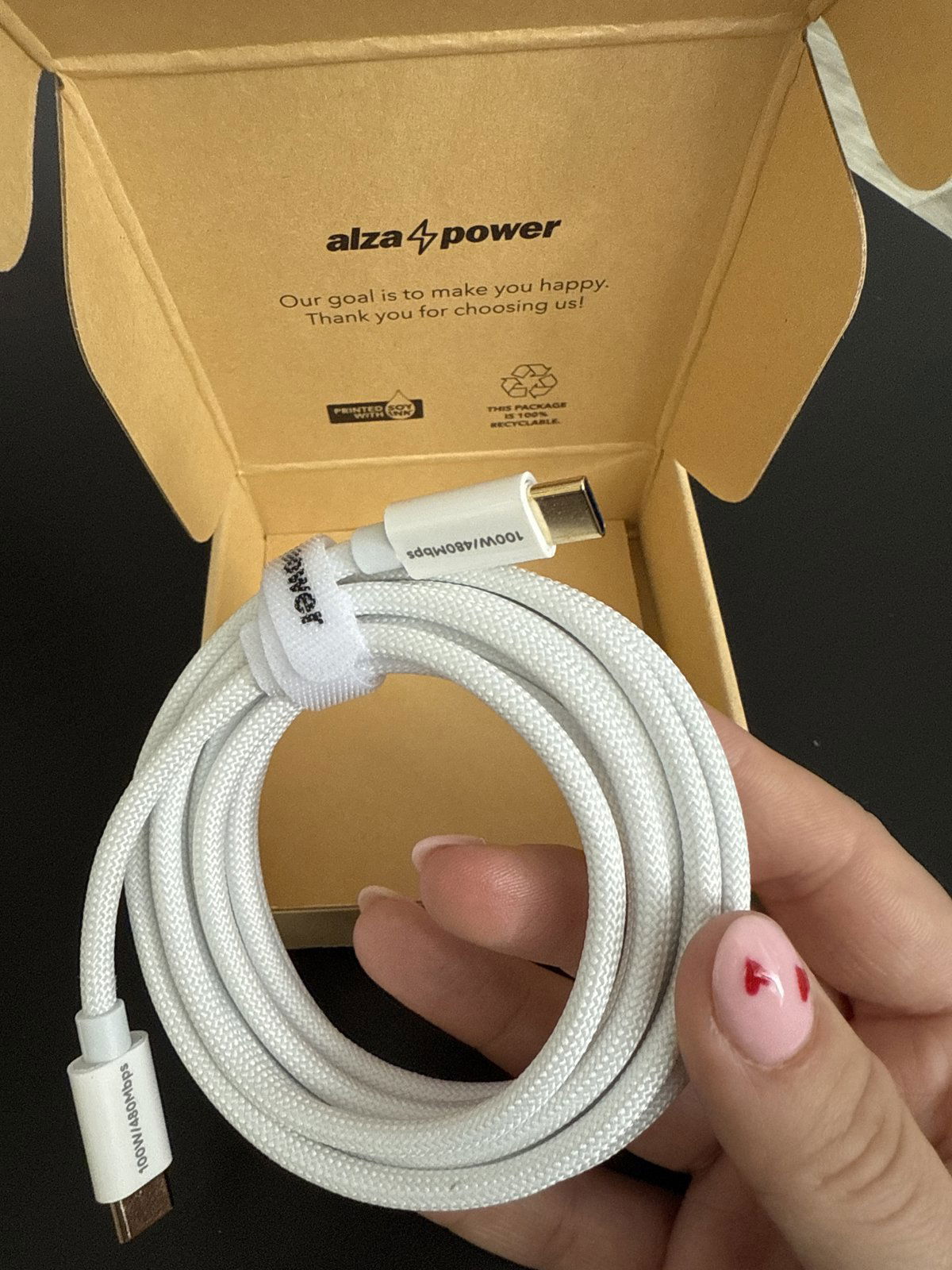 Recenzie AlzaPower CompactCore USB-C to USB-C 2.0, 100 W, 1 m – čierny ...