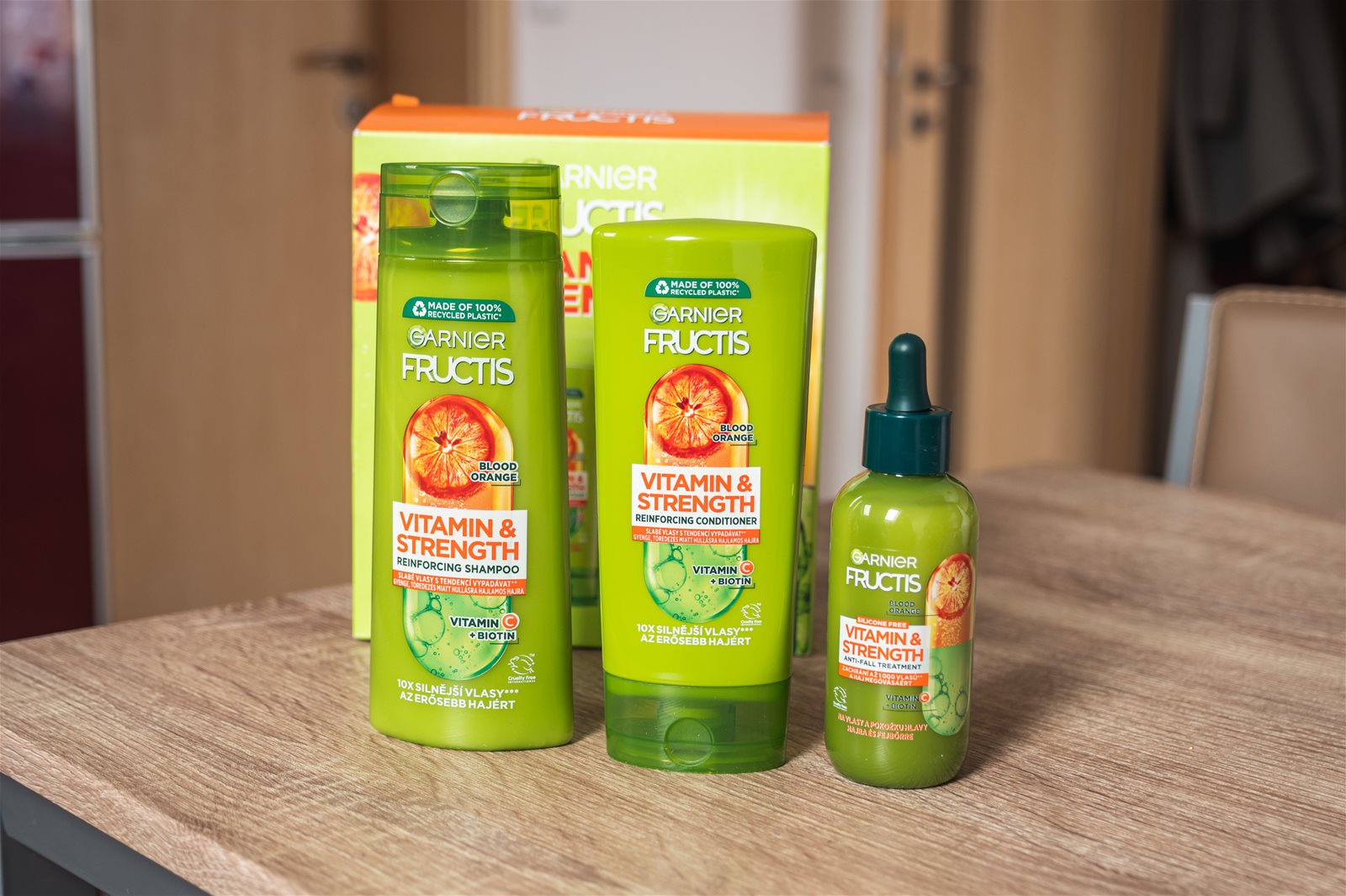 Recenzie GARNIER Fructis Vitamín & Strength darčeková súprava na slabé ...