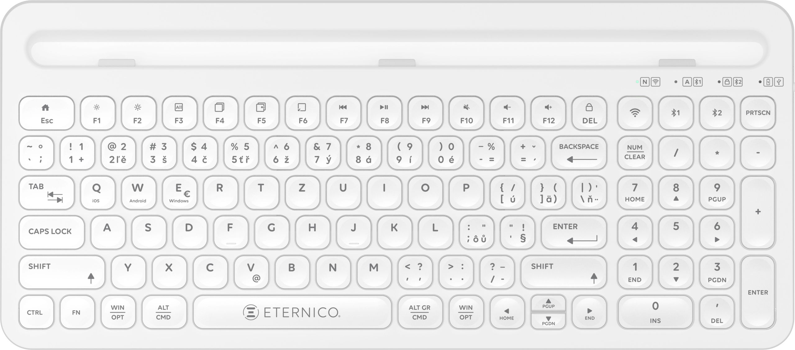 Eternico Keyboard wireless KSB5270 bílá CZ/SK - Klávesnice | Alza.cz