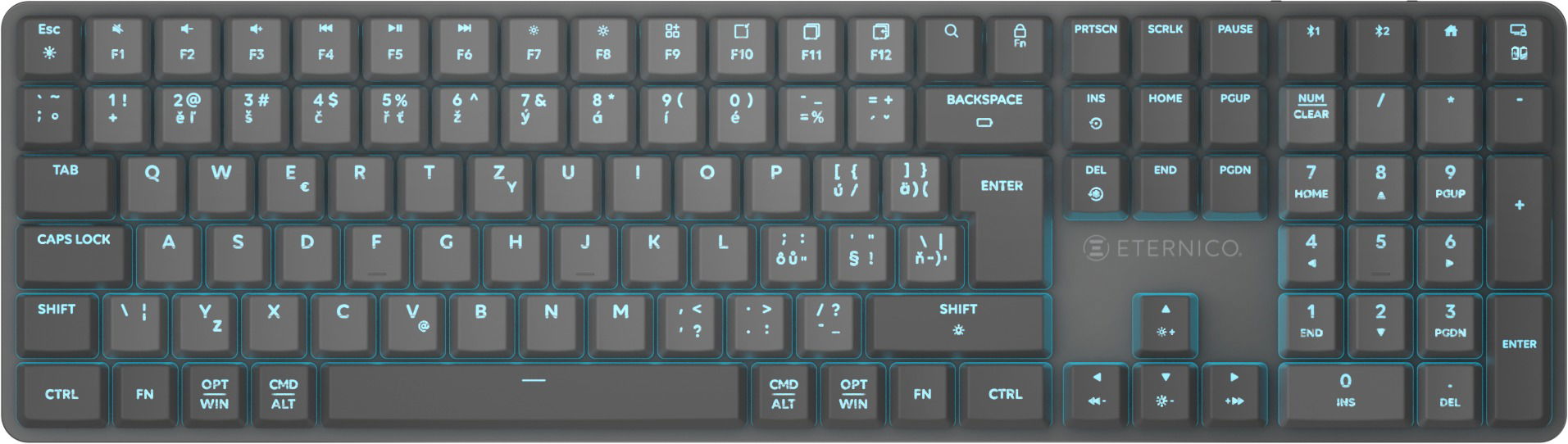 Eternico Wireless Mechanical Keyboard MKS7100 - CZ/SK - Klávesnice ...