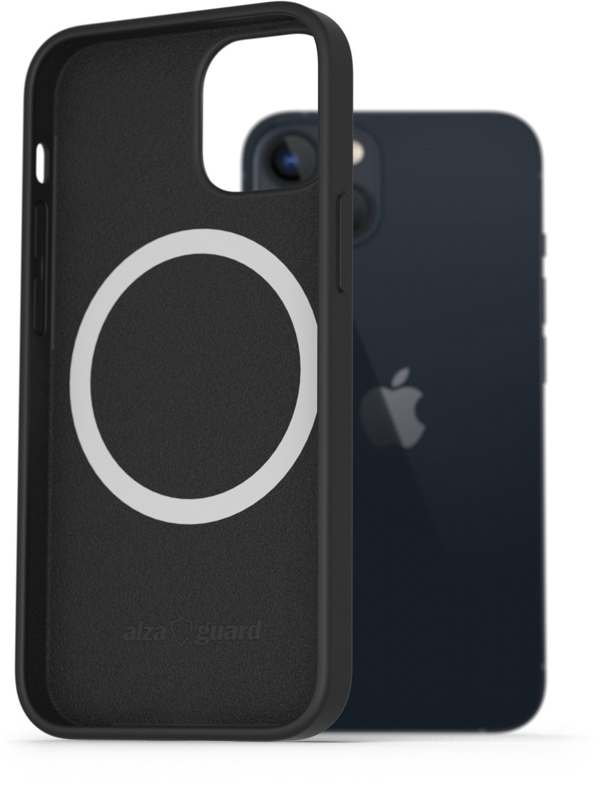 AlzaGuard Silicone Case Compatible with Magsafe pro iPhone 13 černý za ...
