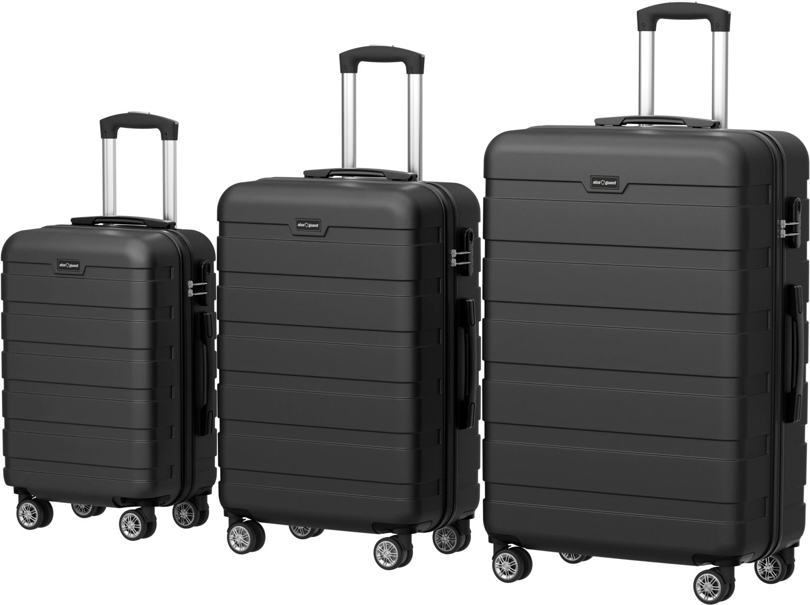 AlzaGuard Traveler Suitcase, 3pcs set - černý za 3 490 Kč - Sada kufrů ...