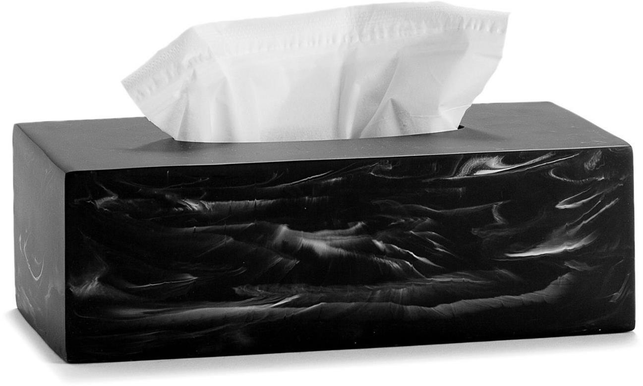 Andrea House Box na papírové kapesníky, černý mramor - Box na kapesníky ...