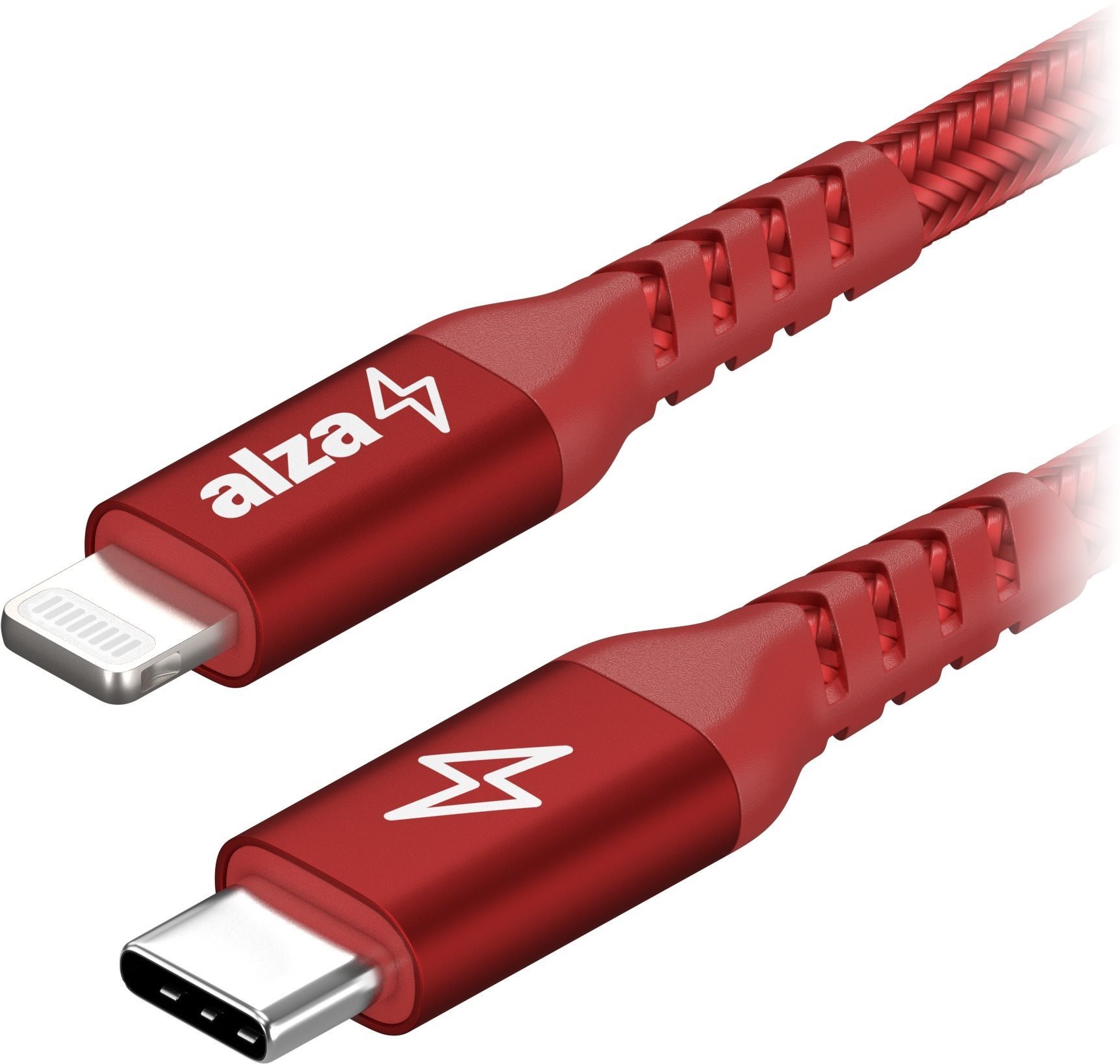 AlzaPower Alucore USB-C to Lightning MFi 2 m červený za 13,90 ...