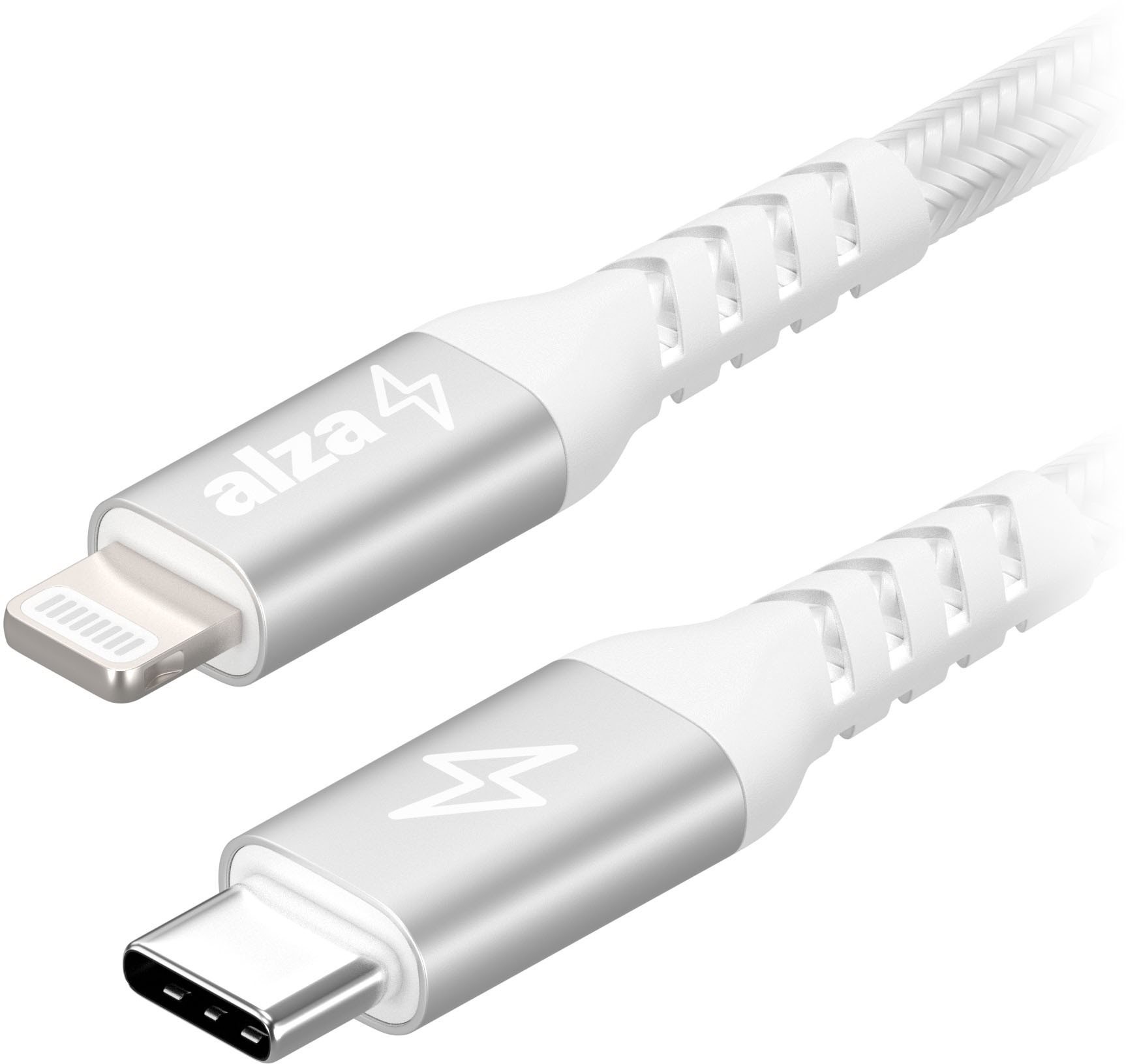 AlzaPower AluCore USB-C to Lightning MFi 0.5m stříbrný od 251 Kč ...