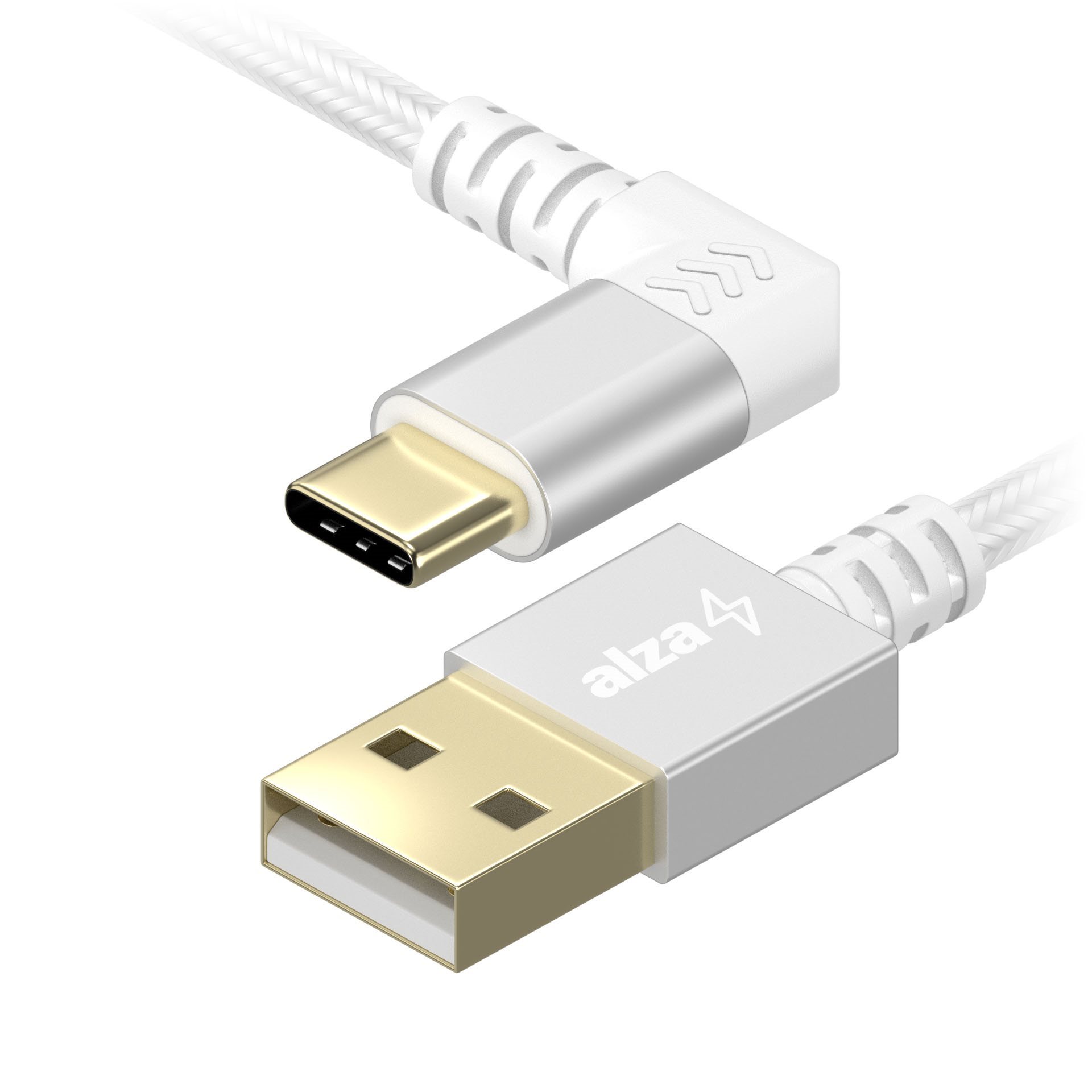 AlzaPower 90Core USB-A to USB-C 1m stříbrný za 104 Kč - Datový kabel ...