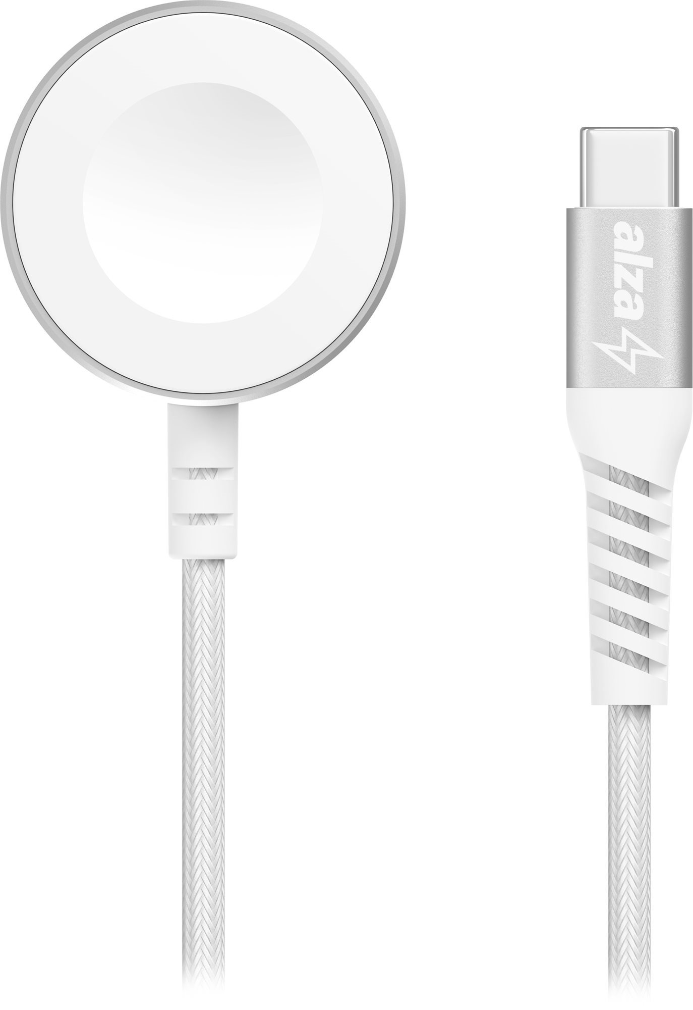 AlzaPower WAC200S Wireless MFi Charger pro Apple Watch stříbrná za 699 ...