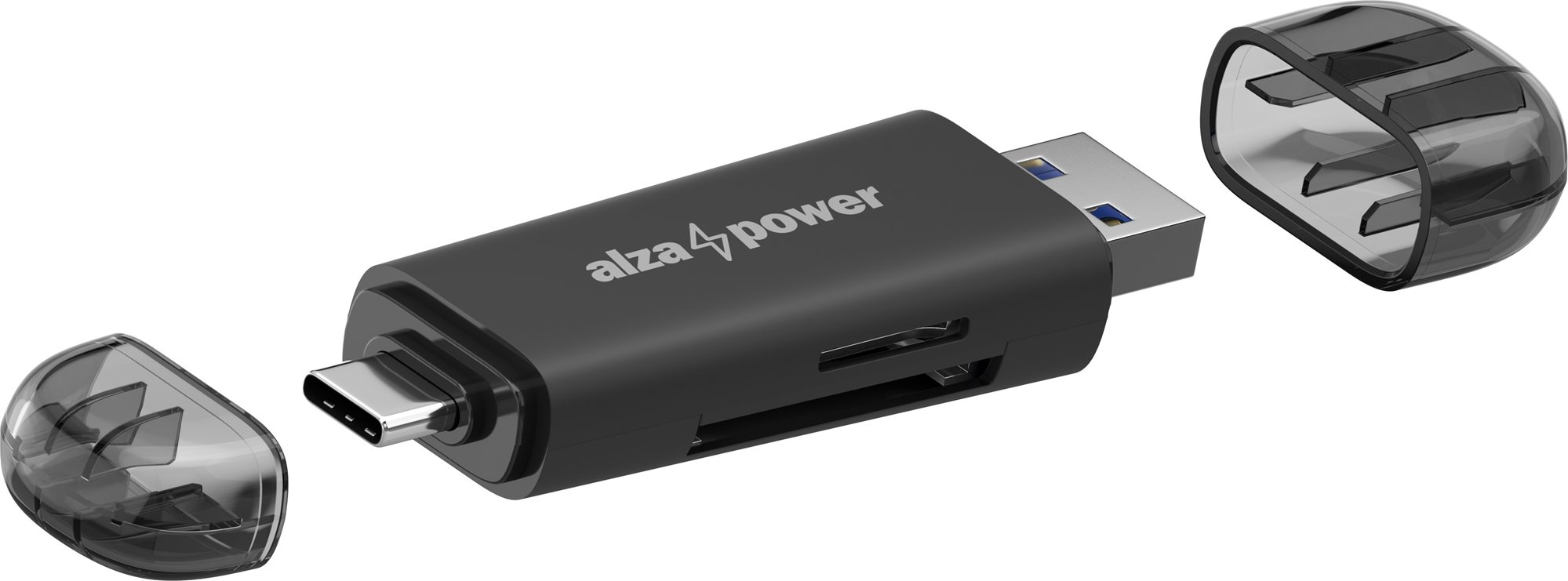 AlzaPower 2in1 Multi-function Memory Card Reader fekete 5 090 Ft-ért ...