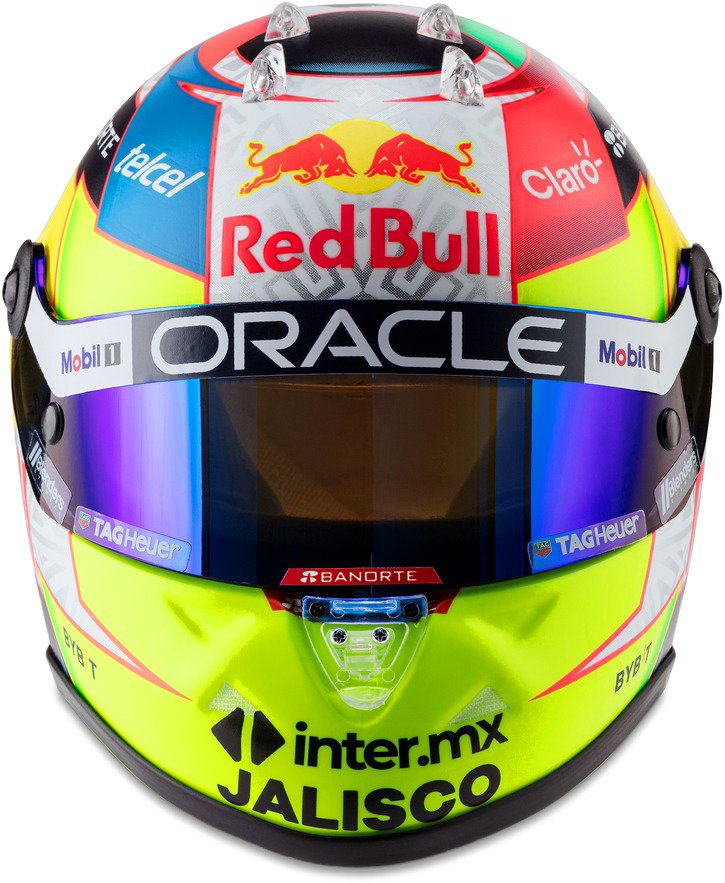 Red Bull 1:2 Checo Perez Season 2023 Mini Helmet - Sběratelská sada ...