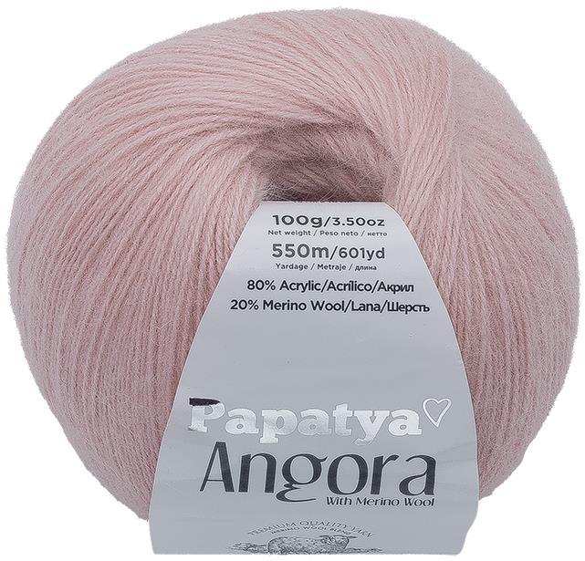 Bellatex Angora Merino Papatya 100g, 4420 starorůžová - Příze | Alza.cz