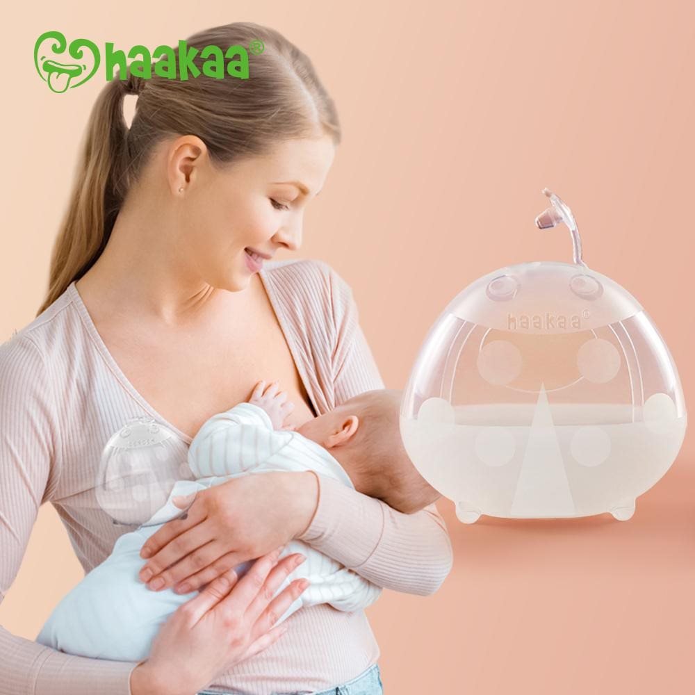 Haakaa Silicone Breast Milk Collector Ladybird 75ml Breast milk collection shells Alza.cz