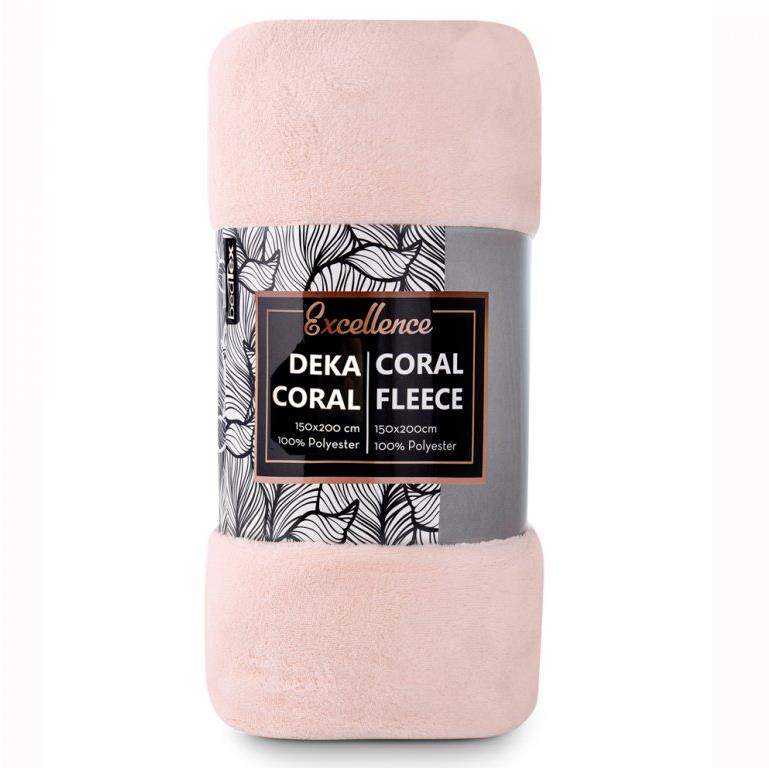 CARBOTEX Coral Fleece, pudrová 150×200 cm - Deka | Alza.cz