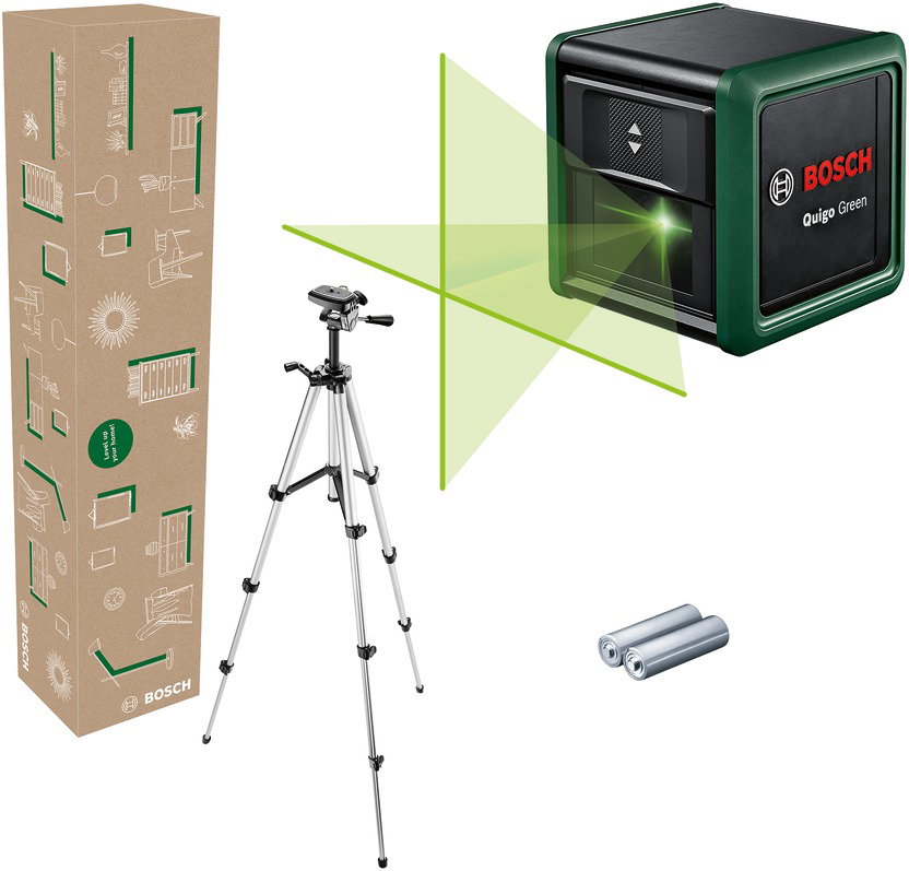BOSCH Křížový laser Quigo Green set, 0.603.663.CZ1 - Křížový laser ...