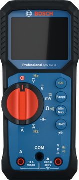 BOSCH Professional Multimeter GDM 600-15 0.601.077.300 2× batéria 1,5 V ...