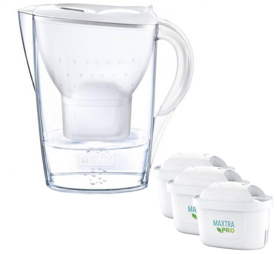 BRITA Marella 2,4 l bílá + 3 ks MX Pro PO 2024 za 569 Kč - Filtrační ...