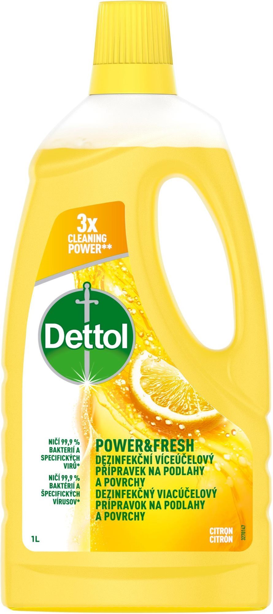 DETTOL dezinfekční přípravek na podlahy a povrchy citron 1 l - Čistič ...