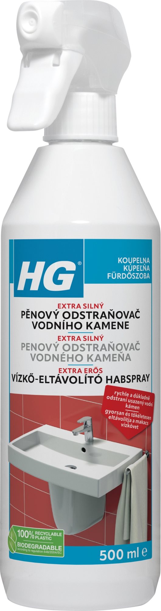 HG extra silný pěnový odstraňovač vodního kamene 500 ml od 144 Kč - Odstraňovač vodního kamene ...