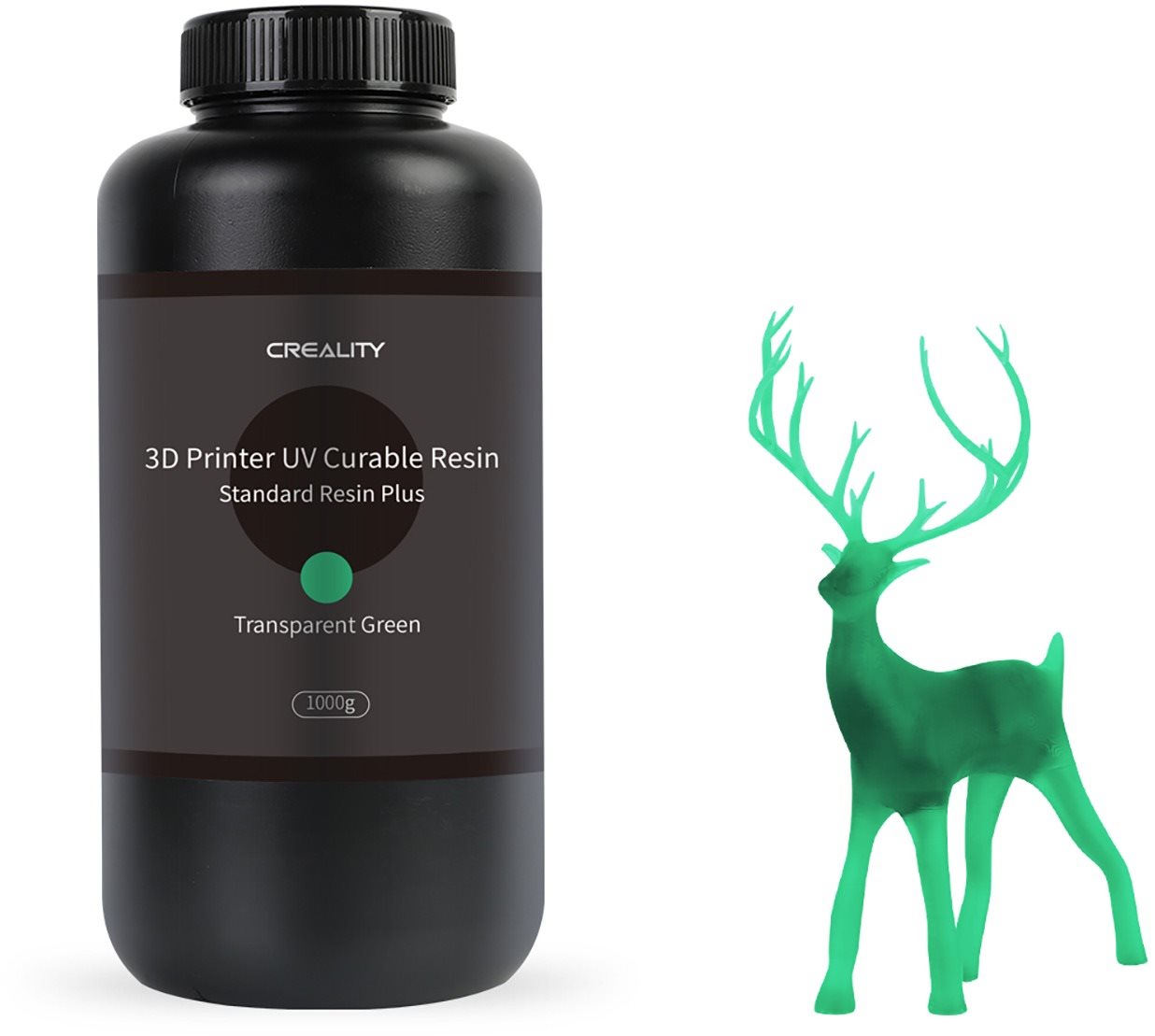 Creality Standard Rigid Resin Plus 1kg Transparent Green - UV-érzékeny ...