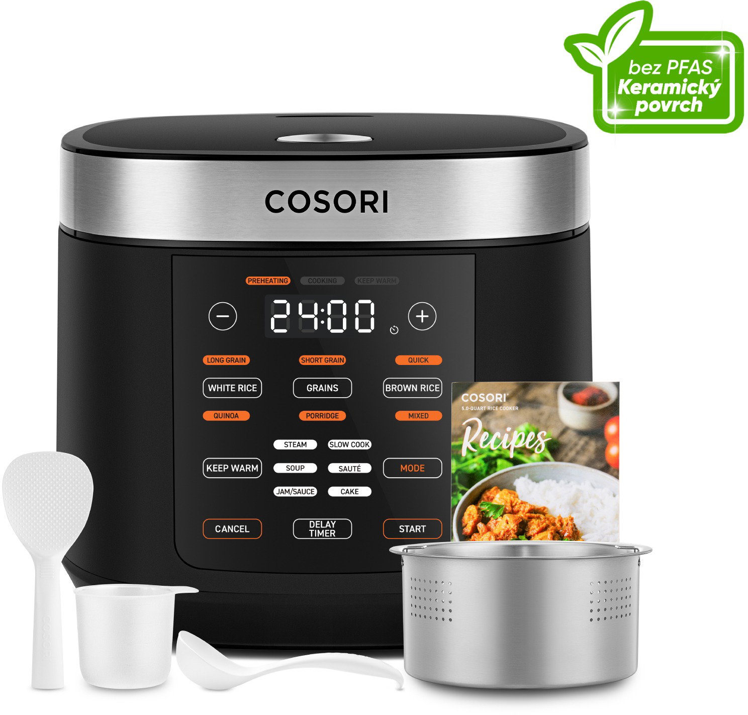 Cosori Multicooker a rýžovar CRC 5 l - Multifunkční hrnec | Alza.cz
