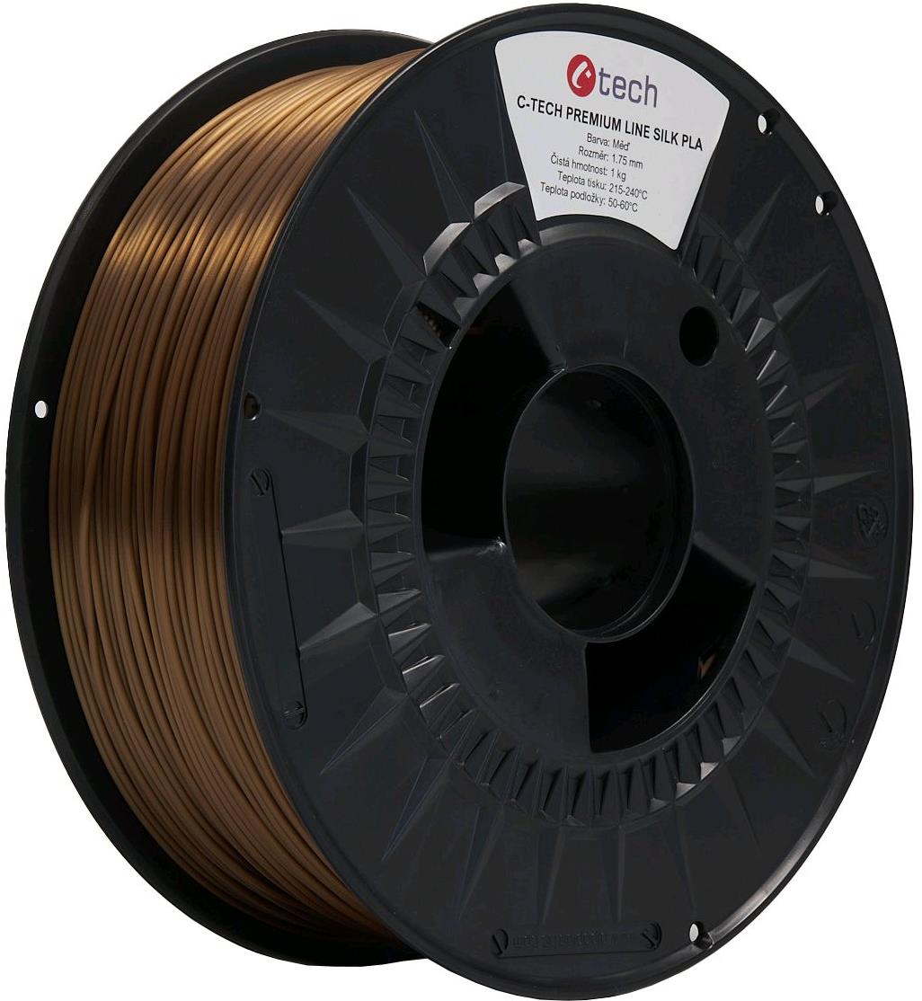 C-TECH filament PREMIUM LINE PLA Silk meď - Filament | Alza.sk