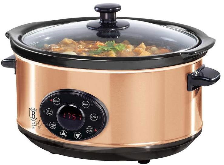 BERLINGERHAUS Pomalý hrnec s poklicí Slow Cooker 3,5 l Black Rose ...