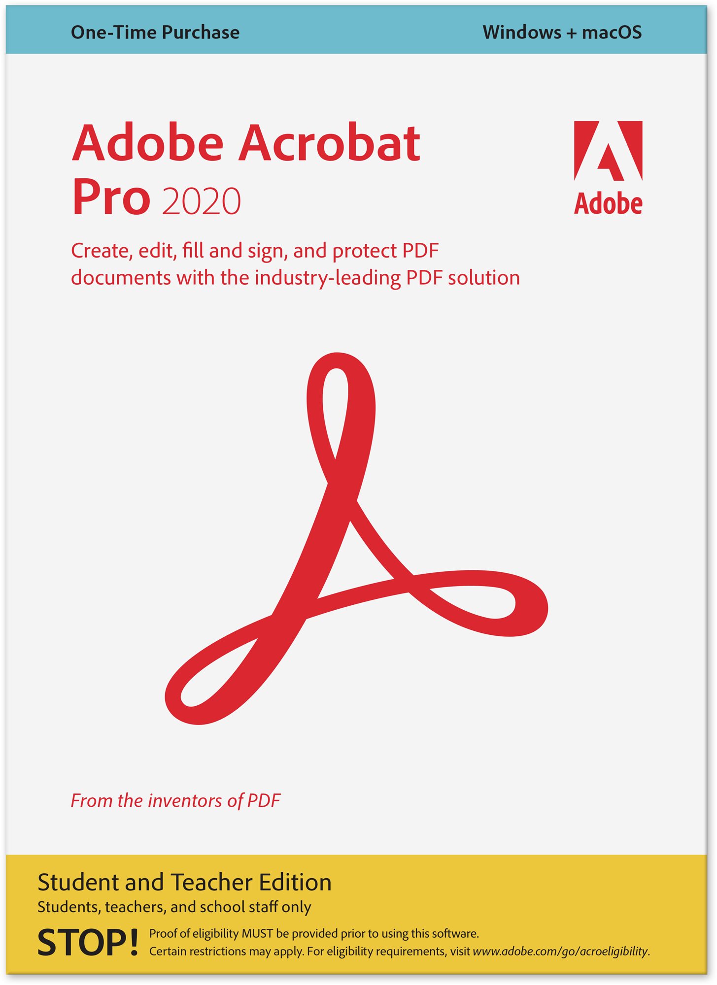 Adobe Acrobat Pro Student&Teacher, Win/Mac, EN (BOX) - Kancelářský ...