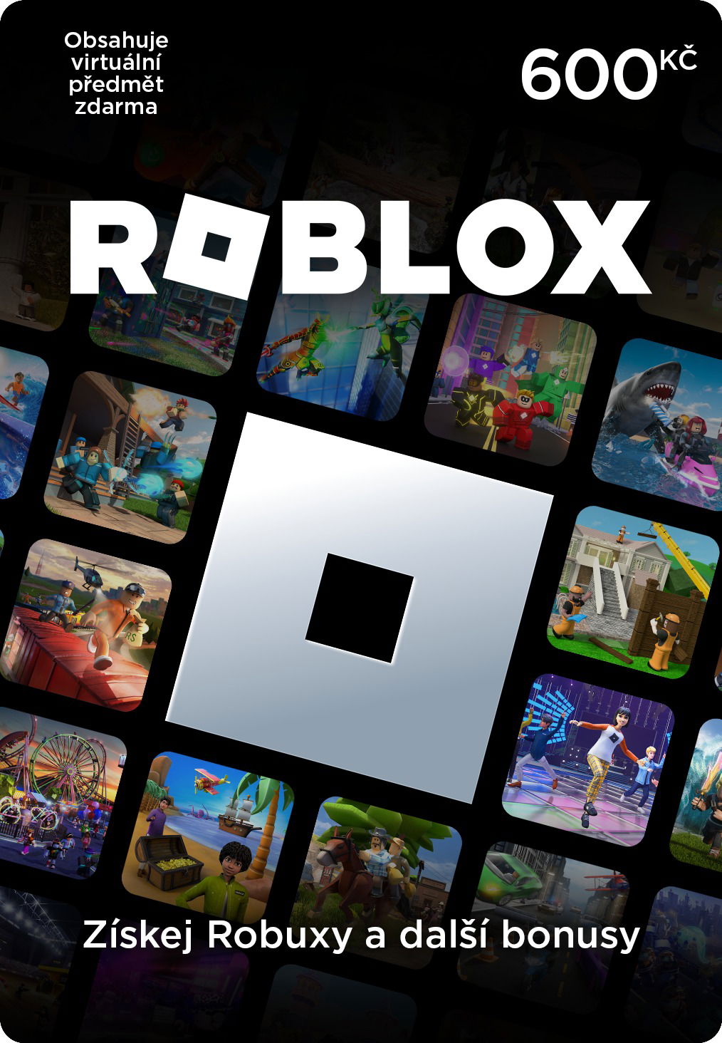 Dárkový poukaz Roblox předplacená karta 600Kč | Dárkový poukaz na Alza.cz