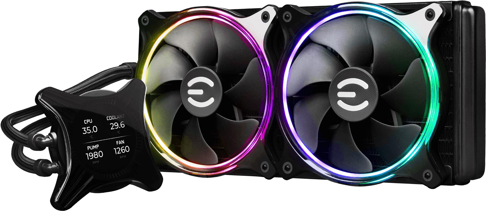 EVGA CLCx 280mm LCD ARGB - Vodní chlazení | Alza.cz