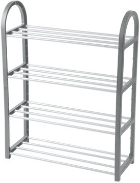 DOCHTMANN Botník 50 × 19 × 66 cm 4 police sivý, plast - Botník | Alza.sk