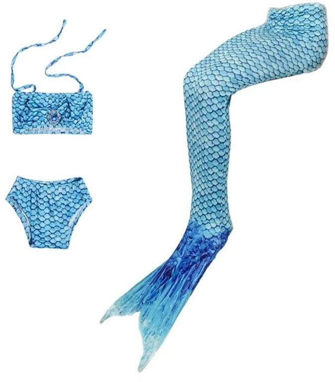 Surtep Kostým na plavání Mořská Panna Mermaid 3-pack Sky Blue Vel. 120 ...