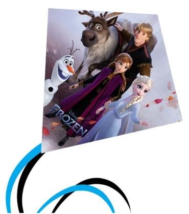 Günther drak Disney Frozen pro děti 70 × 70 cm - Létající drak | Alza.cz