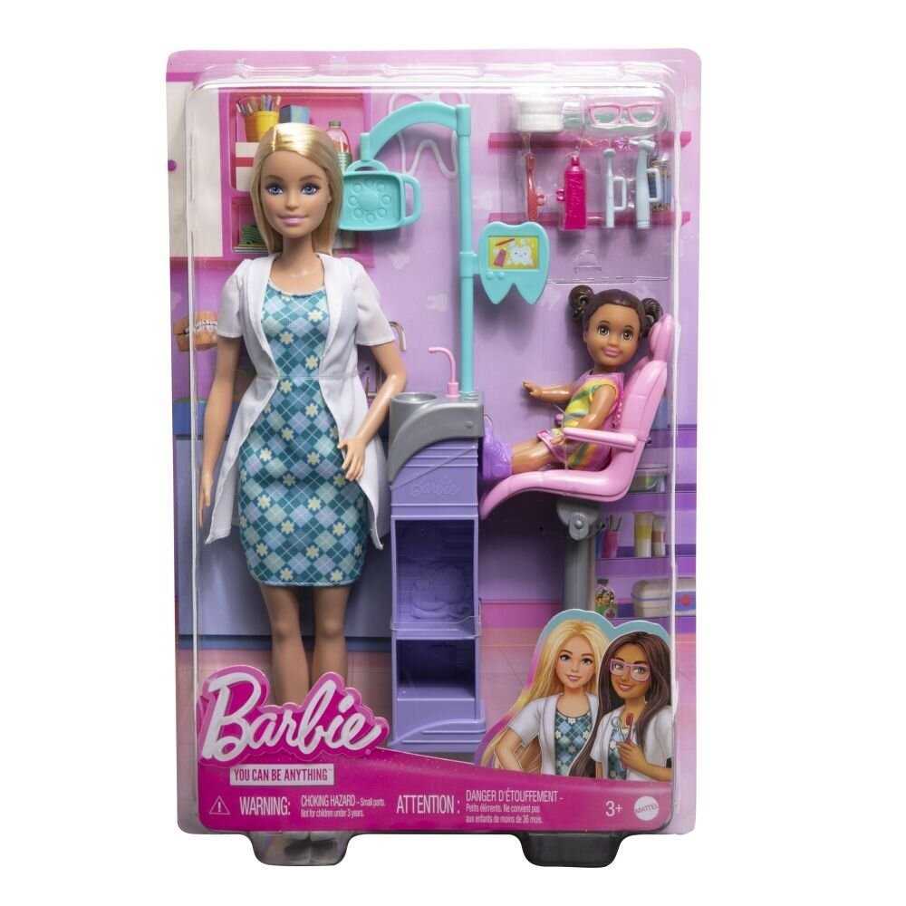 Barbie Occupation Game Set With Doll Dentist Blonde Doll Alza.cz