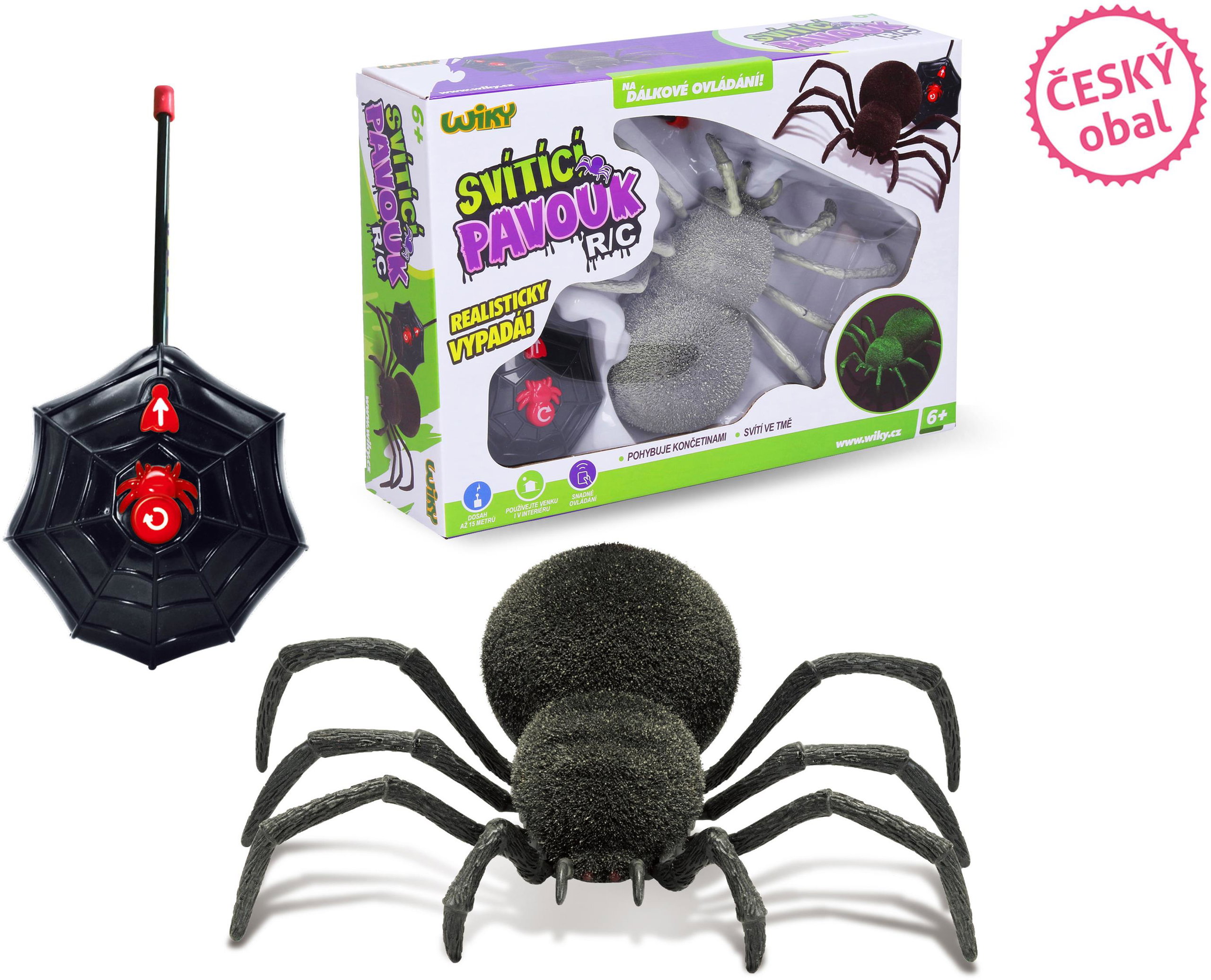 Wiky Pavouk RC svítí ve tmě, 20 cm za 733 Kč - RC model | Alza.cz