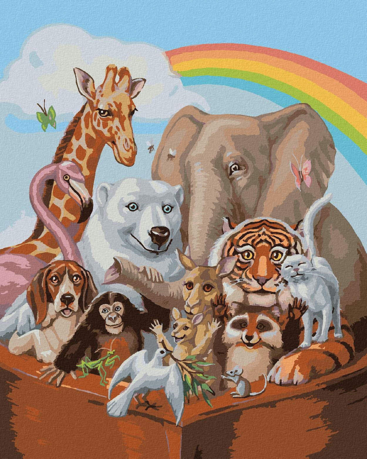 Noemova archa (Sue Ellen Brown), 40×50 cm, vypnuté plátno na rám - Malování podle čísel | Alza.cz