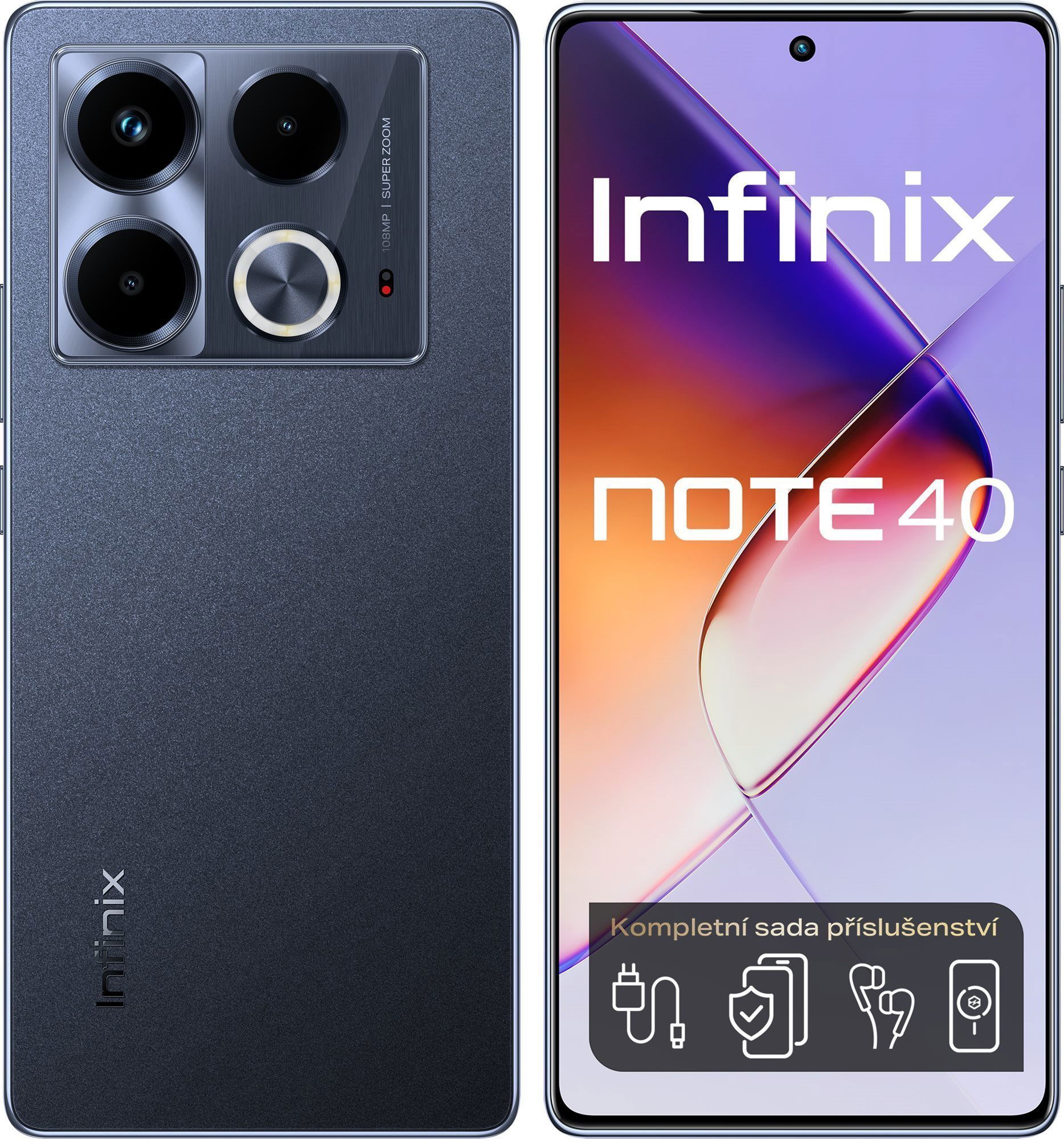 Infinix Note 40 8GB/256GB Obsidian Black - Mobilní telefon | Alza.cz