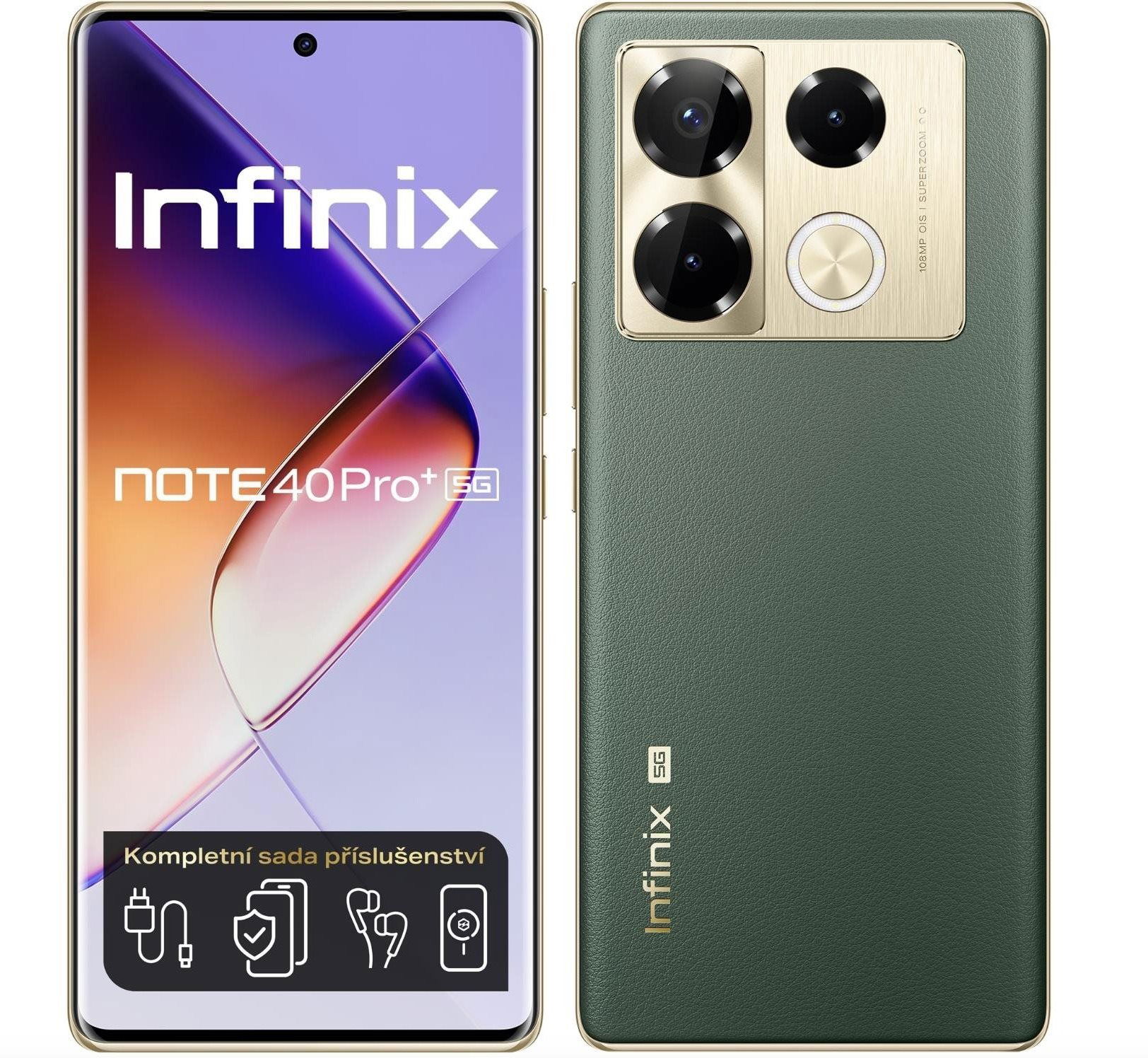 Infinix Note 40 PRO+ 5G 12GB/256GB Vintage Green - Mobilní telefon ...