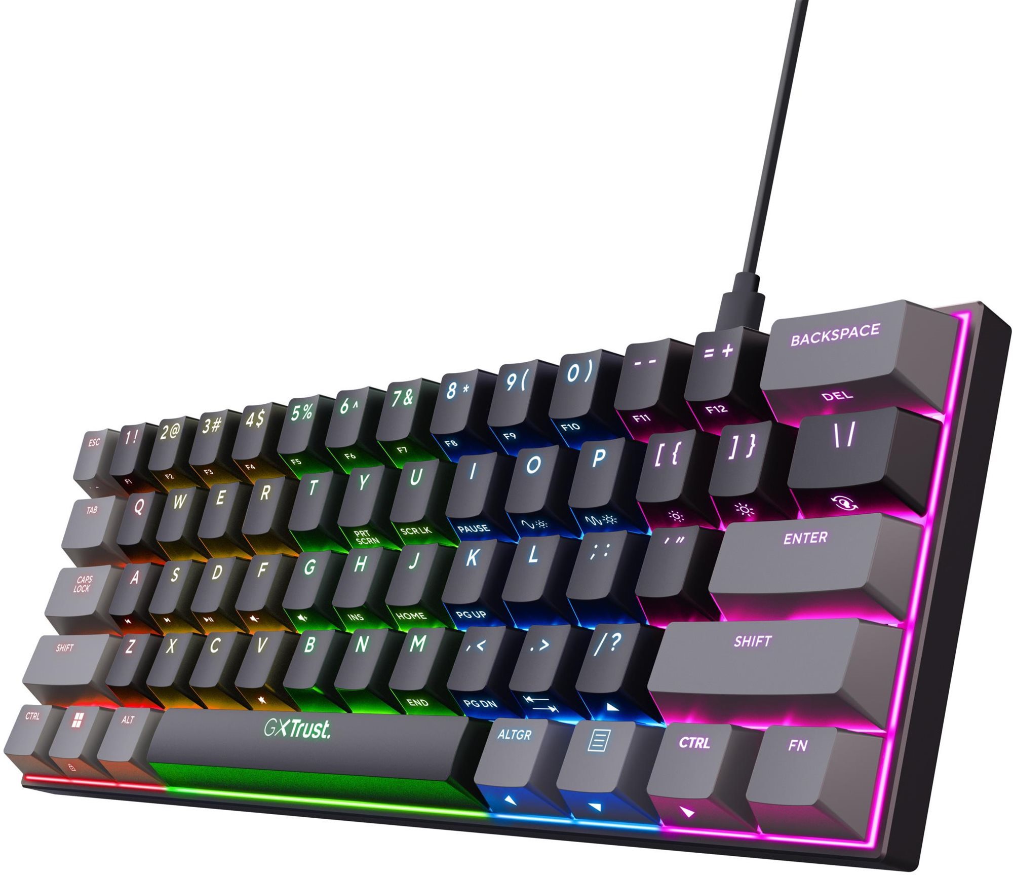 Trust GXT867 Acira 60% RGB - US - Herní klávesnice | Alza.cz