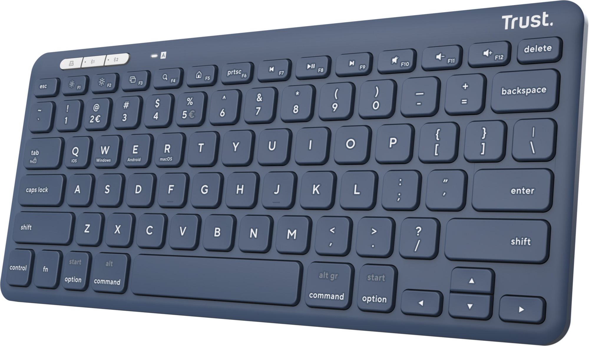 Trust LYRA Compact Wireless Keyboard - US, modrá - Klávesnice | Alza.cz