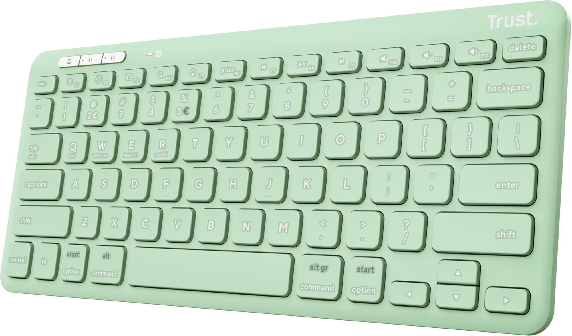 Trust LYRA Compact Wireless Keyboard - US, zelená - Klávesnice | Alza.cz