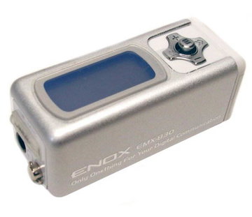 Emgeton ENOX EMX-830 stříbrný (silver), 1 GB, MP3/ WMA/ ASF přehrávač ...