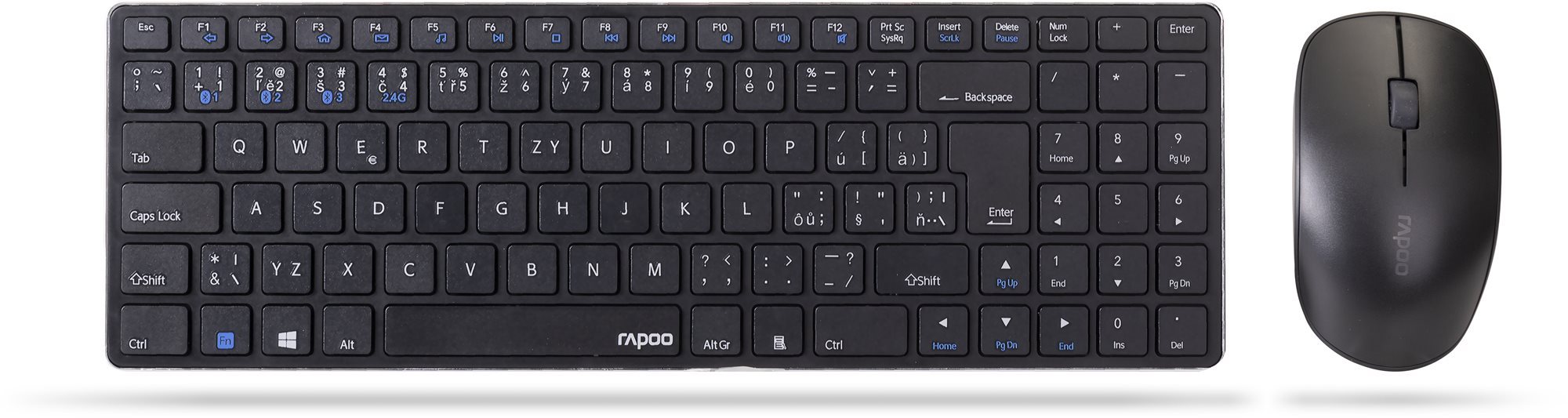 Rapoo 9300M Set, černá - CZ/SK za 999 Kč - Set klávesnice a myši | Alza.cz