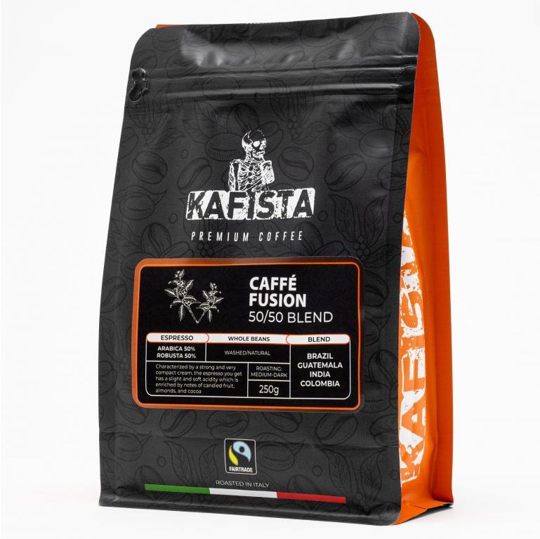 Kafista Zrnková Káva "Café Fusion 50 / 50" – Směs Arabica & Robusta ...