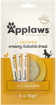 Applaws Puree Cat lízací pyré kuřecí 4 × 15 g - Pamlsky pro kočky | Alza.cz