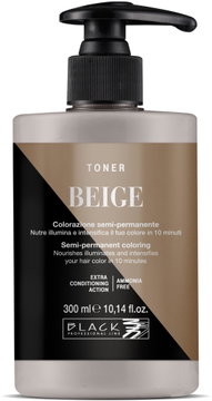BLACK PROFESSIONAL Barevný toner na vlasy Beige 300 ml - Barva na vlasy ...