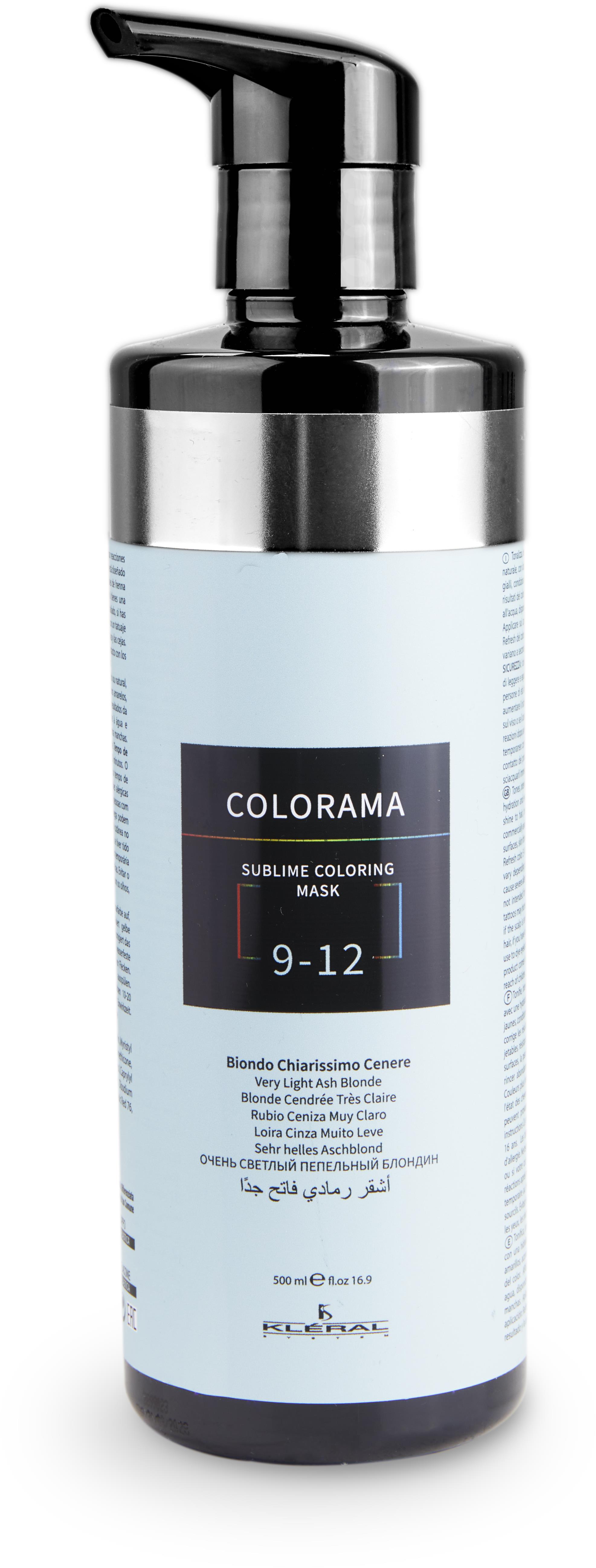 KLÉRAL SYSTÉM Colorama Sublime Coloring Mask 9.12 Very Light Ash Blond ...