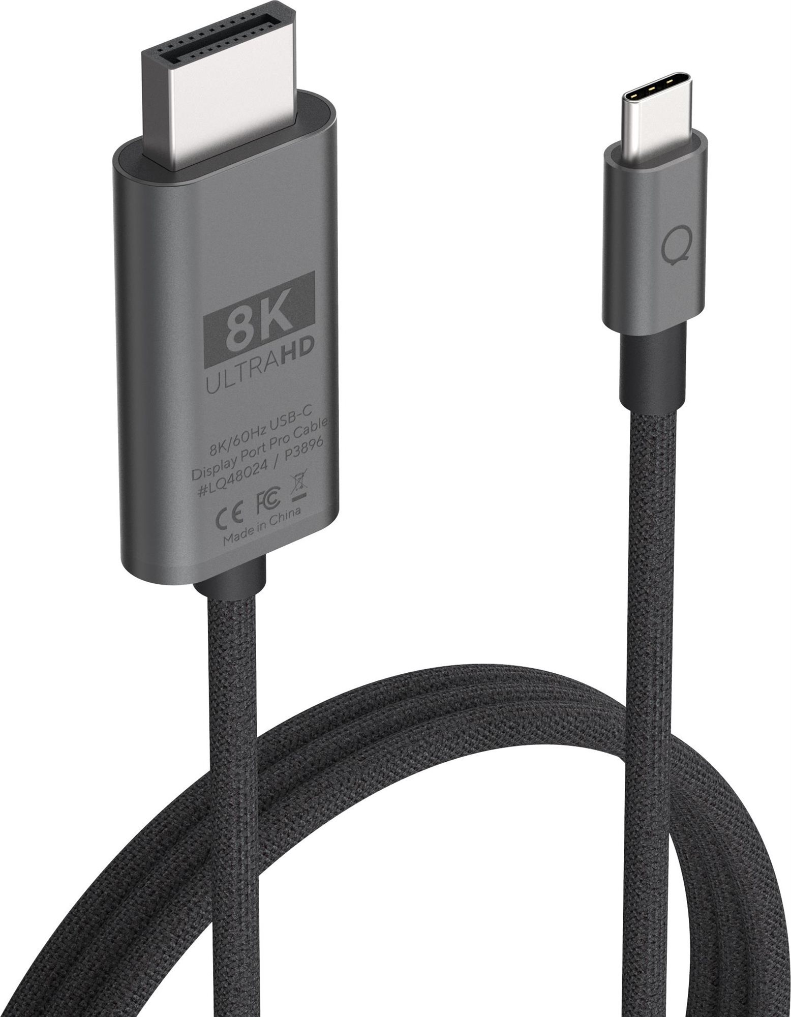 LINQ 8K/60Hz USB-C to DisplayPort Pro Cable 2m - Space Grey - Datový ...