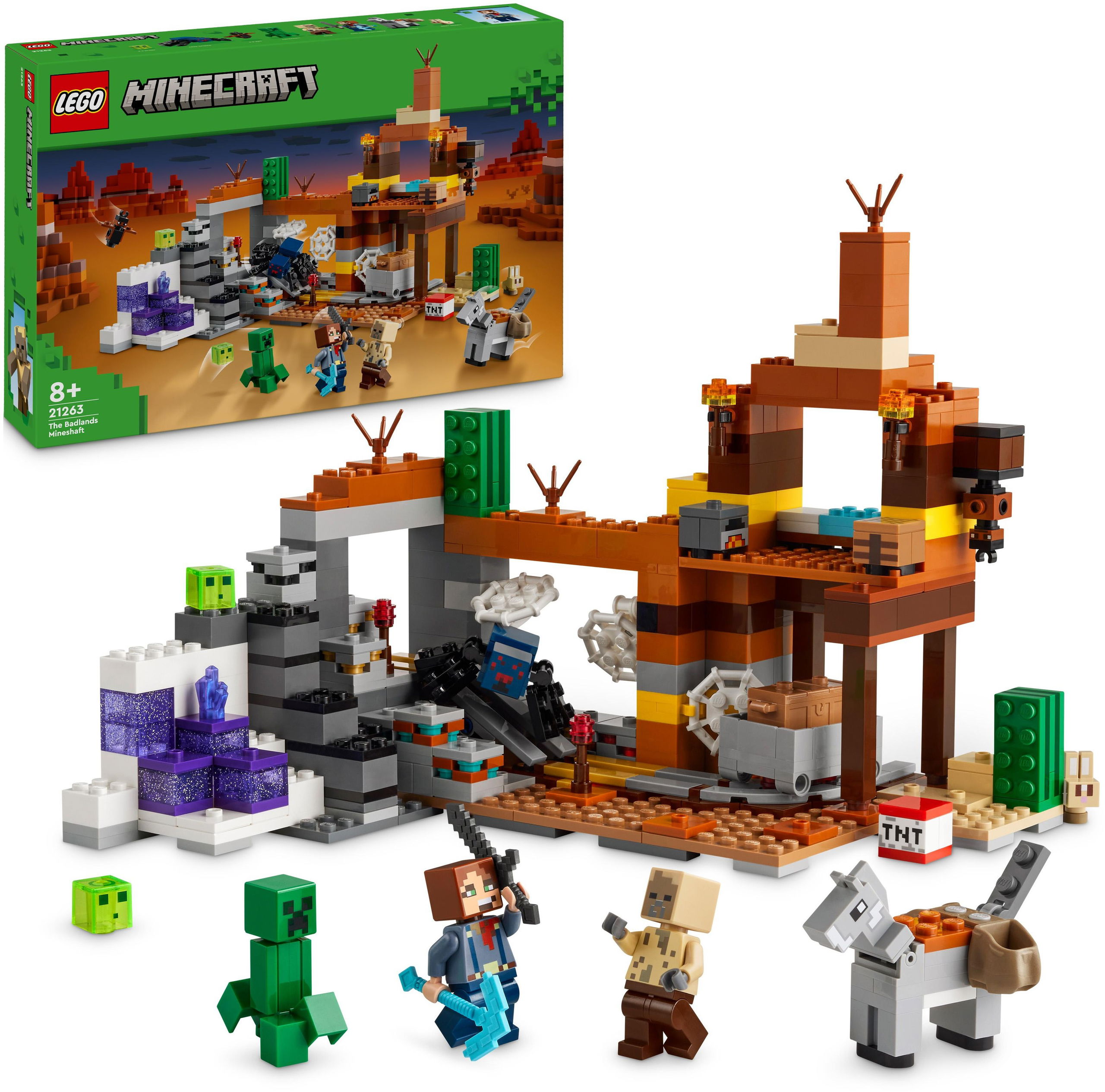 LEGO® Minecraft® 21263 Důlní šachta v pustině - LEGO stavebnice | Alza.cz