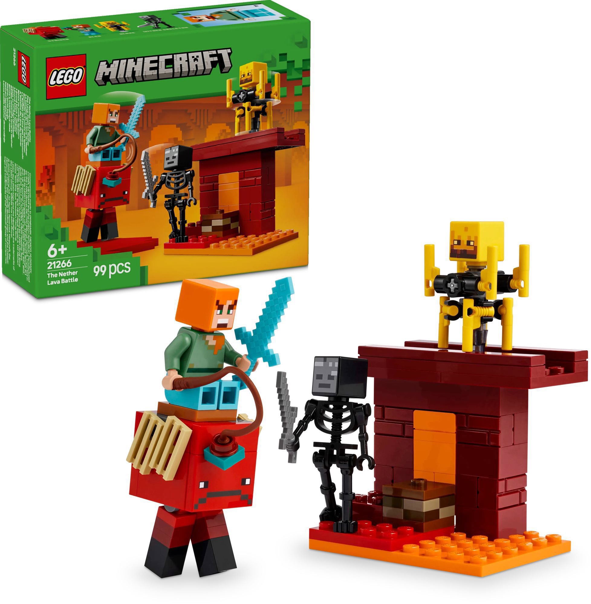 LEGO® Minecraft® 21266 Lávová bitva v Netheru - LEGO stavebnice | Alza.cz