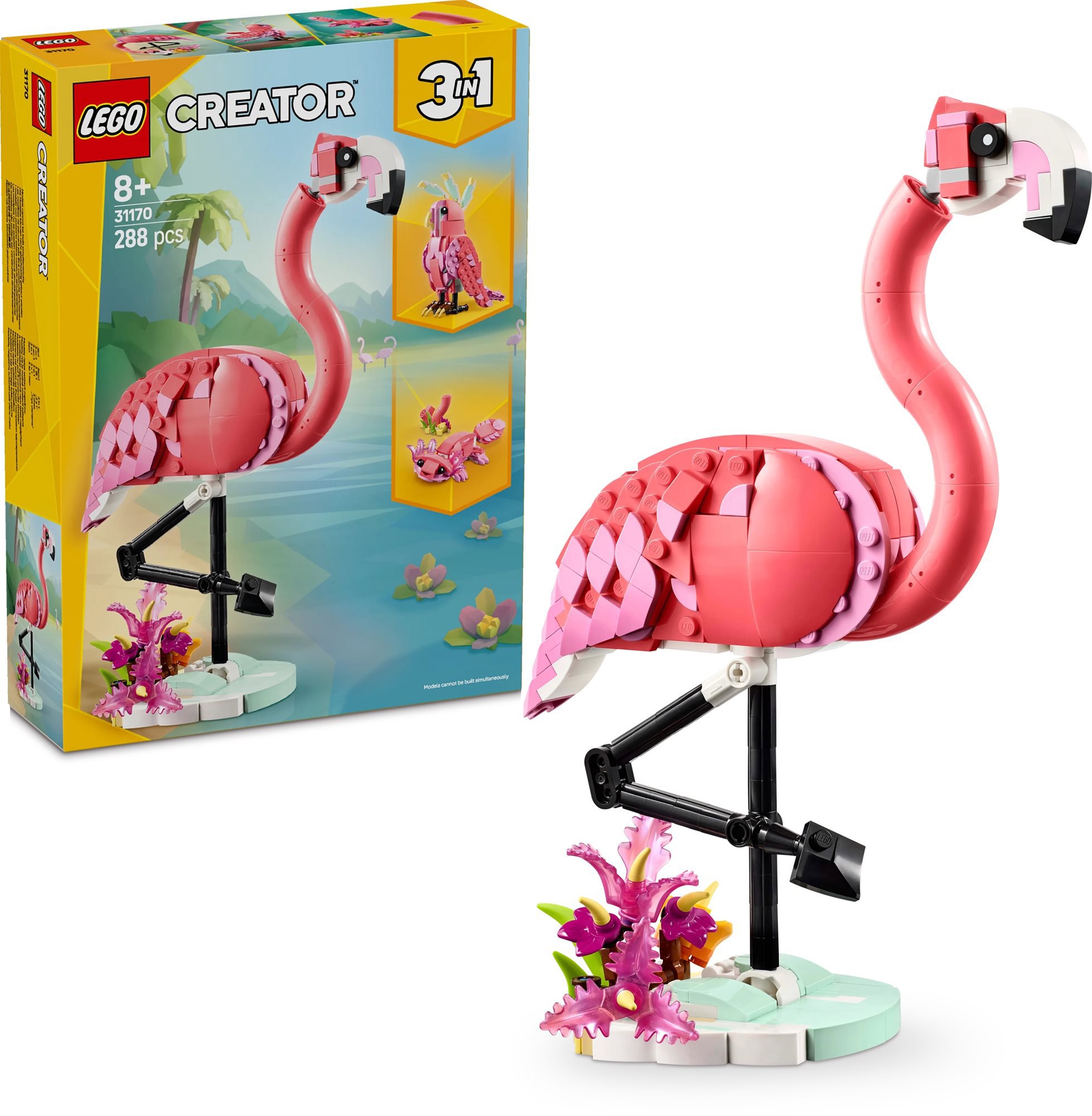 LEGO® Creator 3 v 1 31170 Divoká zvířata: Růžový plameňák - LEGO ...